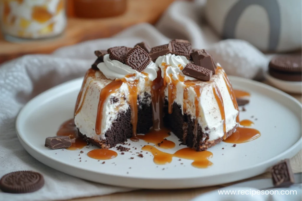 Oreo Lava Cake Crockpot with Candy Bar Recipe - Recipe Soon